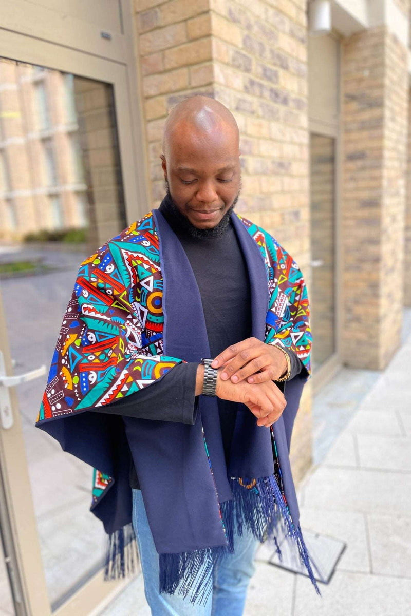 Dara African Print Poncho | BITTANY